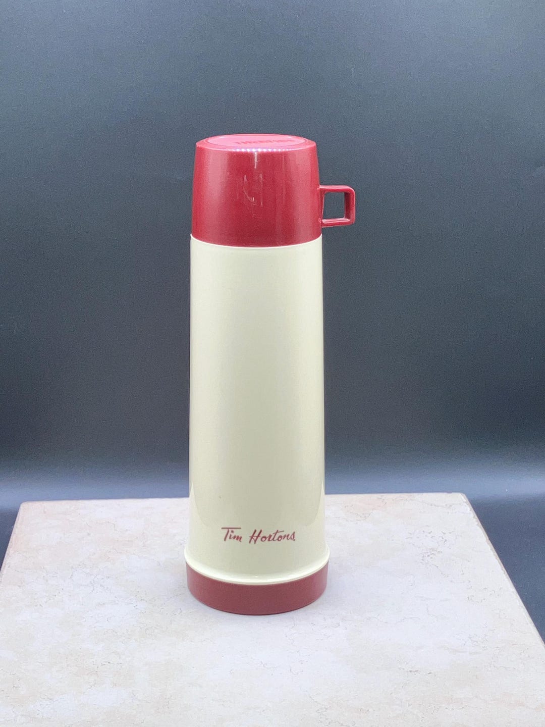 Vintage Tim Horton Thermos and Cup Set 1980’s - Etsy