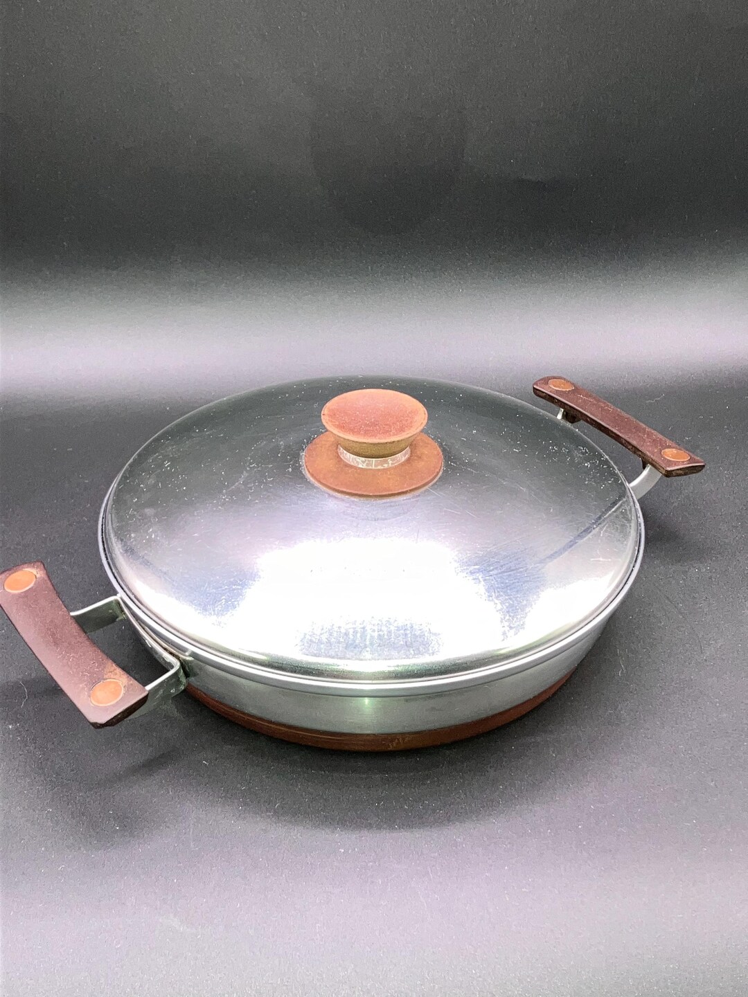 1950's MCM Presto Twin Bakelite Handles Copper Core Lidded Skillet - Etsy