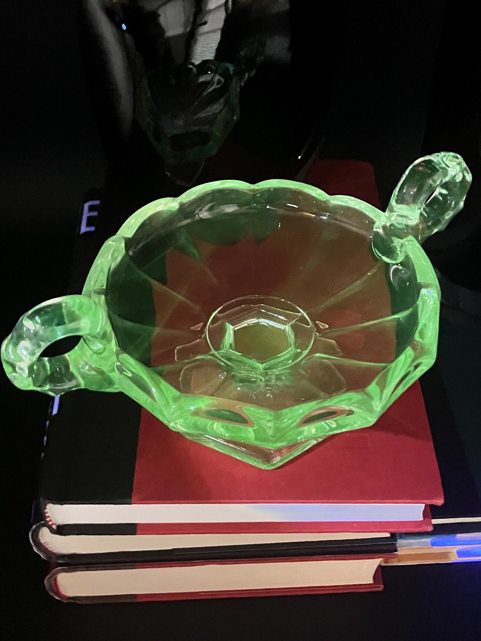 Antique Edwardian Heisey Peerless Pattern Twin Handle Bonbon Dish ...