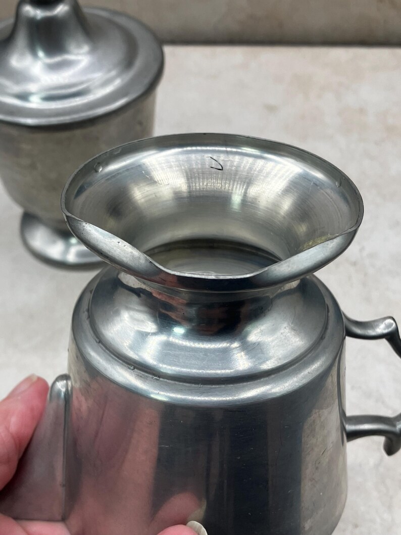 Woodbury Pewter Henry Ford Museum Creamer & Sugar Set W/ Lid – 1950's ...