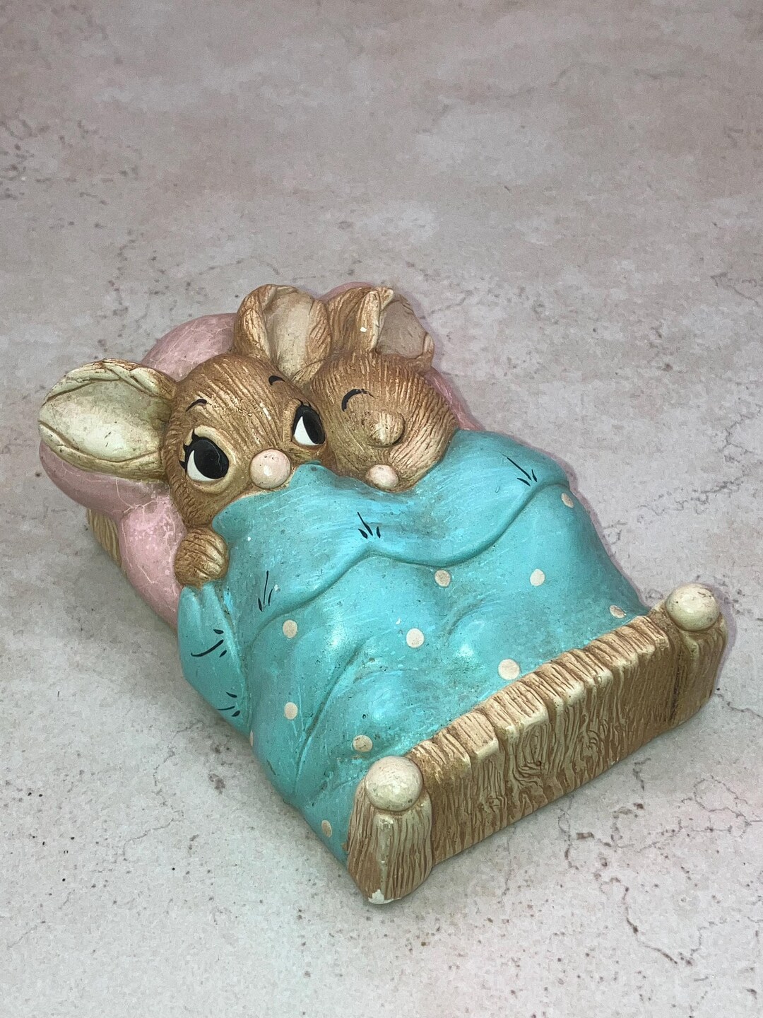 Vintage 1960s Pendelfin Rabbit Twins Hand Painted Made in England - Etsy