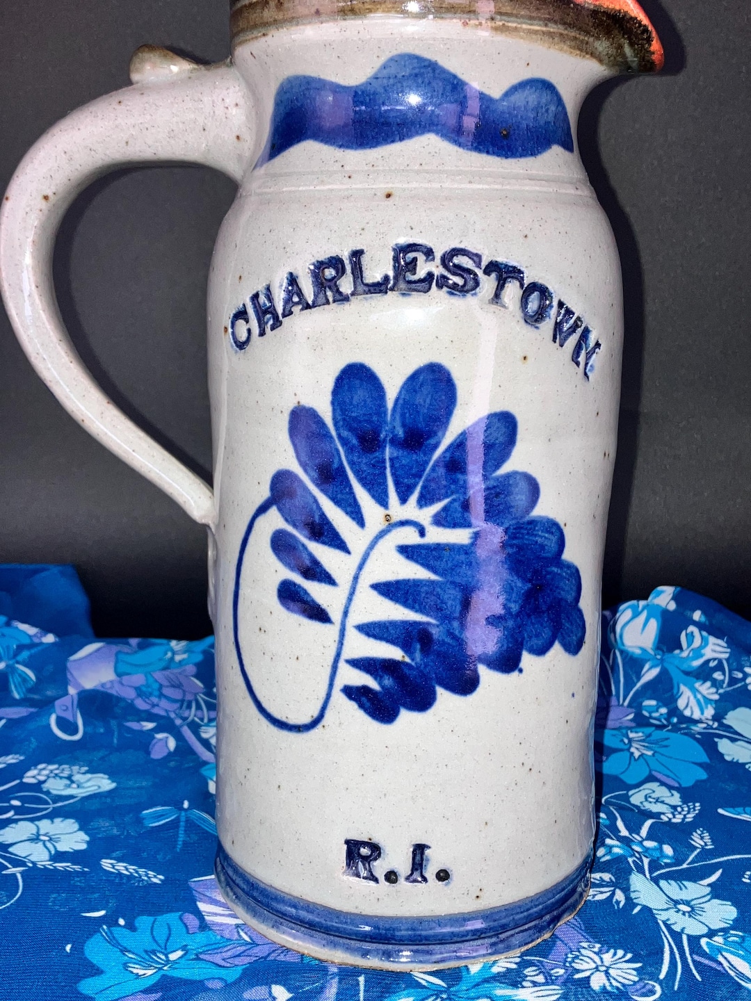 1975 Vintage Dan Harvey Pottery Charlestown R.I. Tall Pottery Carafe - Etsy