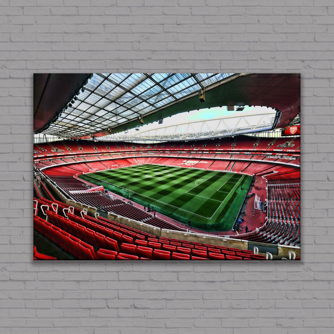 Arsenal Stadium Canvas, Wembley Wall Art, Man Cave Decor, Football ...
