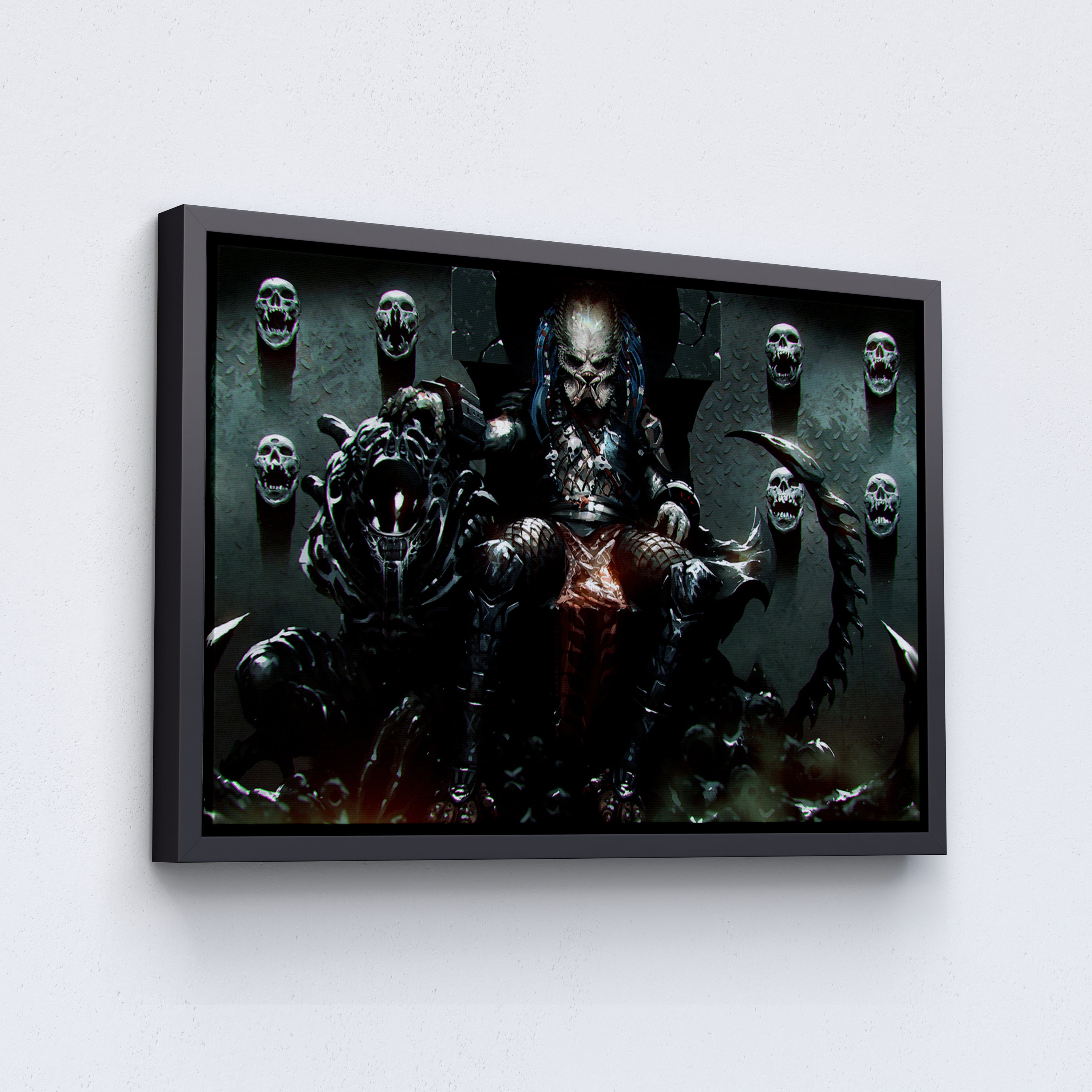 Predator Alien Wall Art, Fantasy Poster, Predator Decor, Extra Large ...