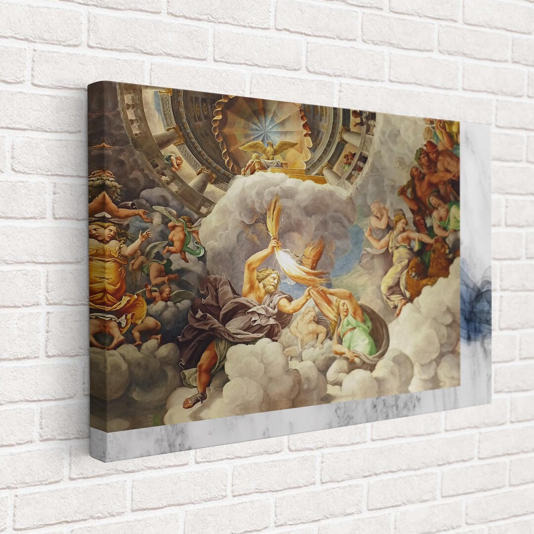 Zeus & Hera Poster, Greek Mythology Print on Canvas , Hight Quality Art ...