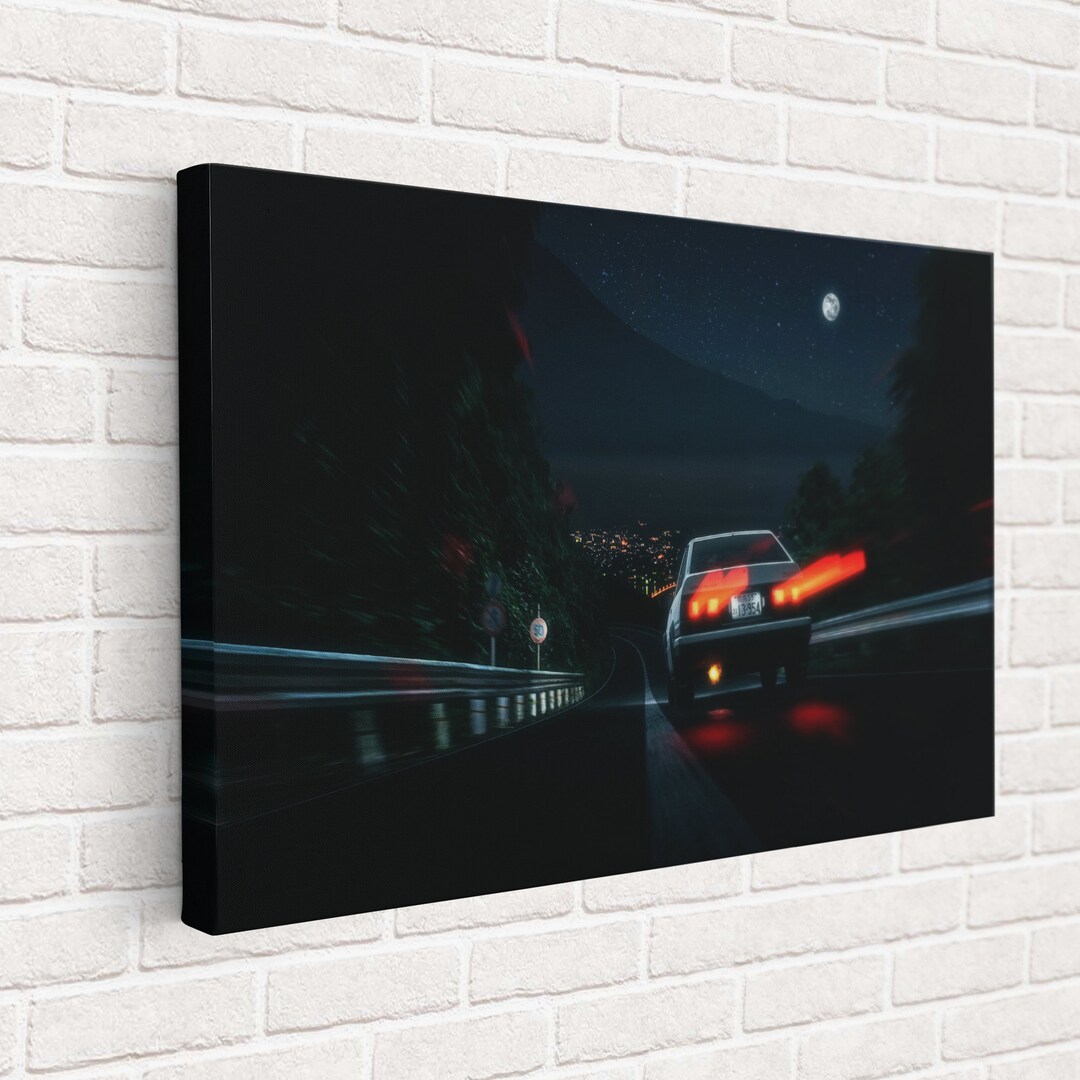 Initial-d Toyota AE86 Trueno Poster, Drift King Anime Canvas, Fujiwara ...