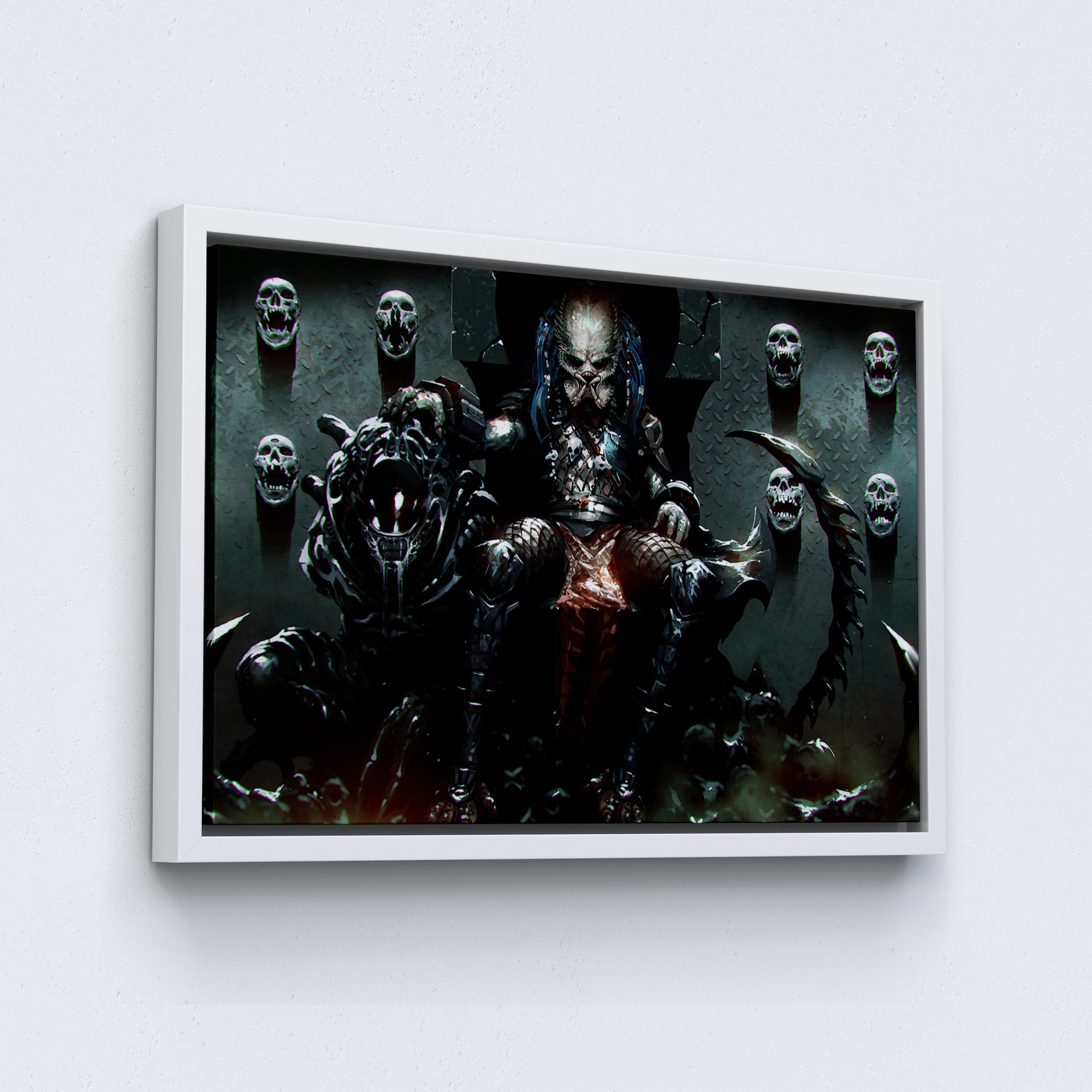 Predator Alien Wall Art, Fantasy Poster, Predator Decor, Extra Large ...
