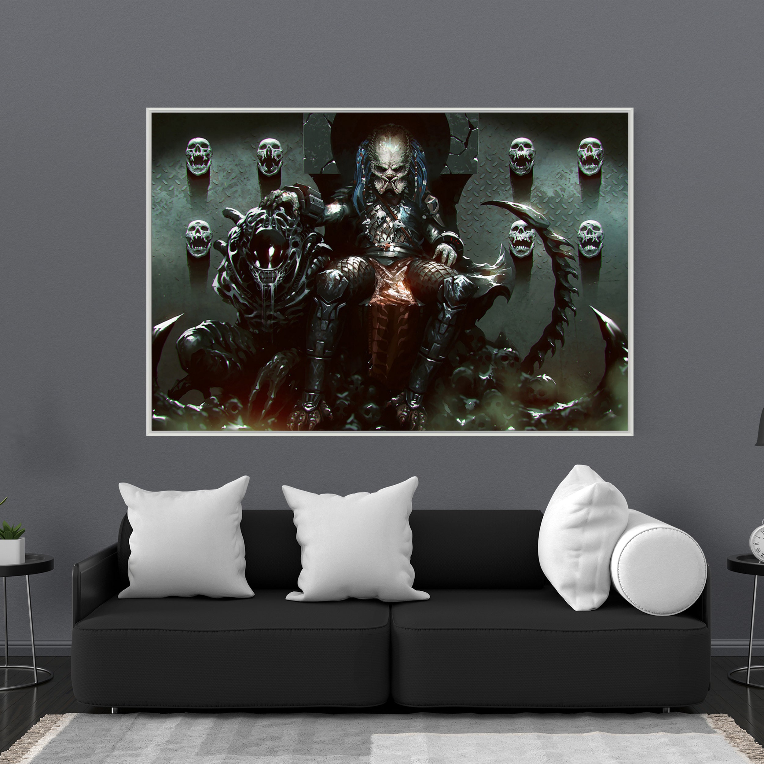 Predator Alien Wall Art, Fantasy Poster, Predator Decor, Extra Large ...