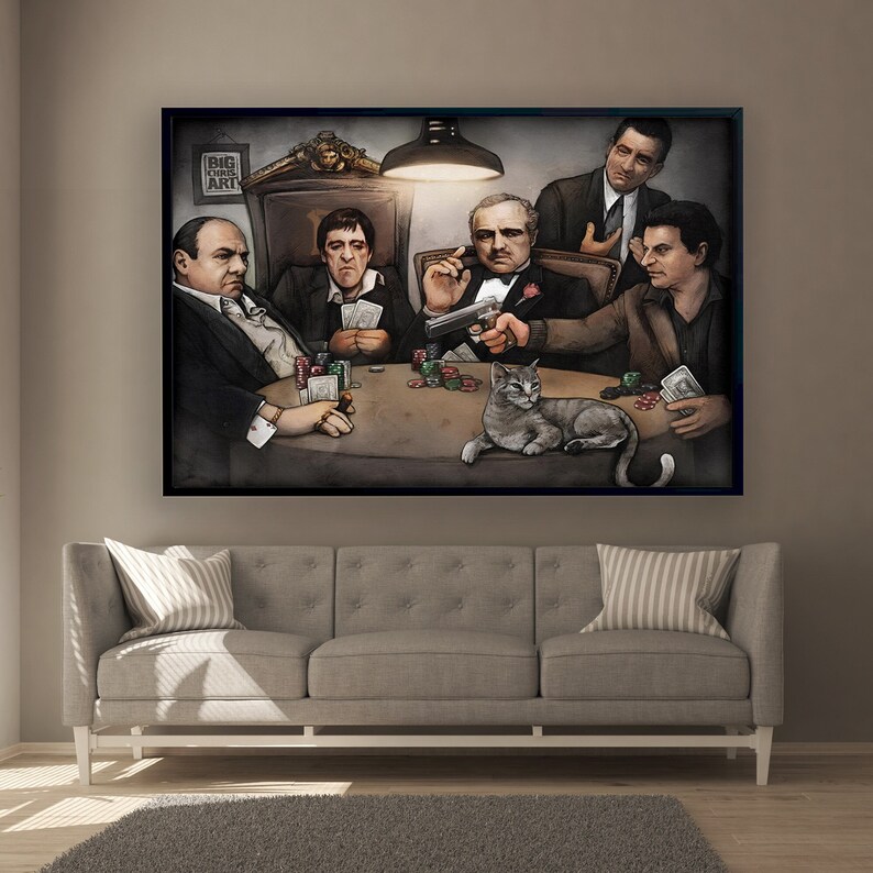 Famous Gangsters Canvas Wall Art, the Best Gansters Poster, Gangster ...