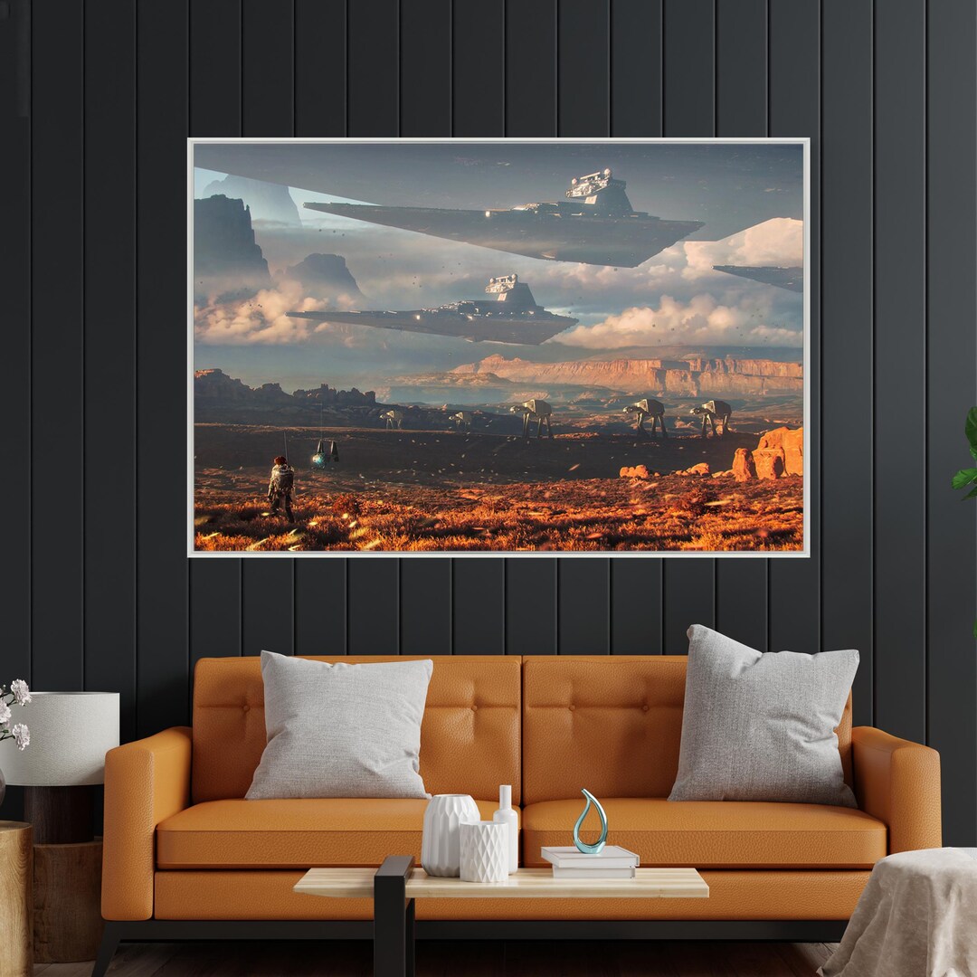 Star Wars Planet Canvas, Star Wars Ships, Best Movie Canvas, Framed Art ...