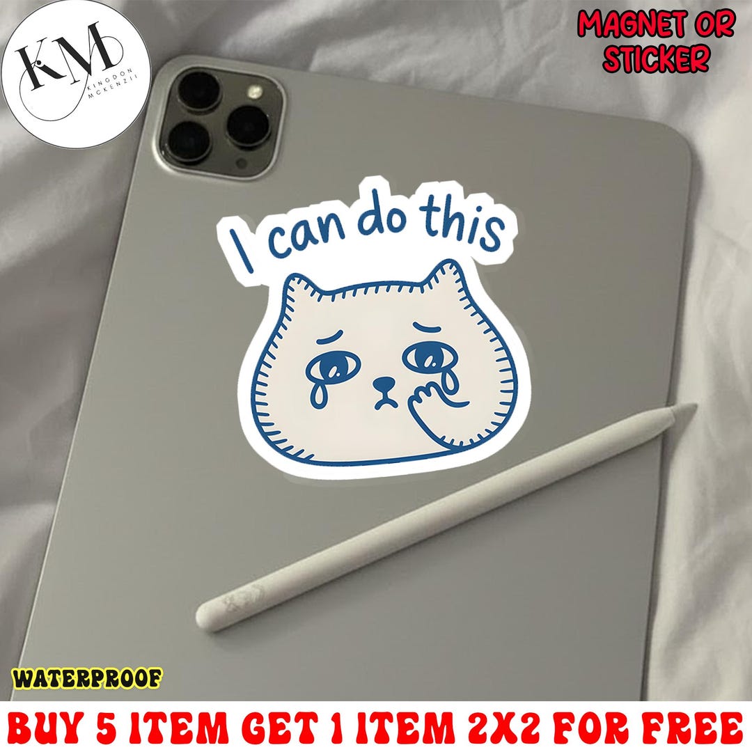 I Can Do This Meme Cat Sticker - Etsy