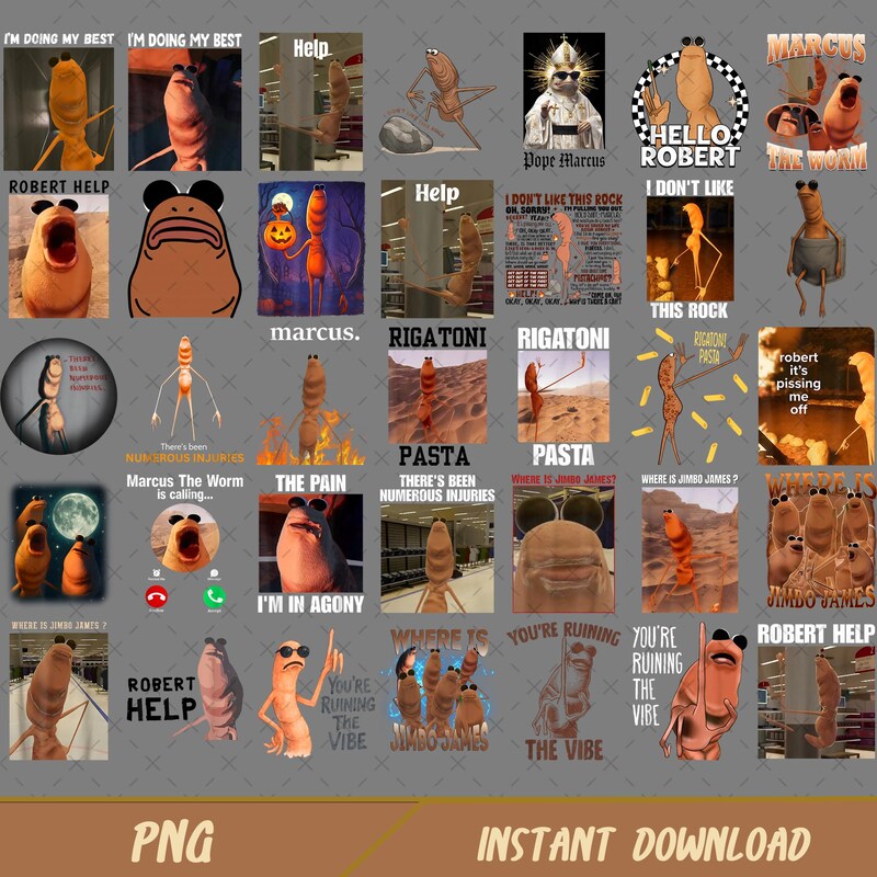 Marcus the Worm Bundle - Etsy