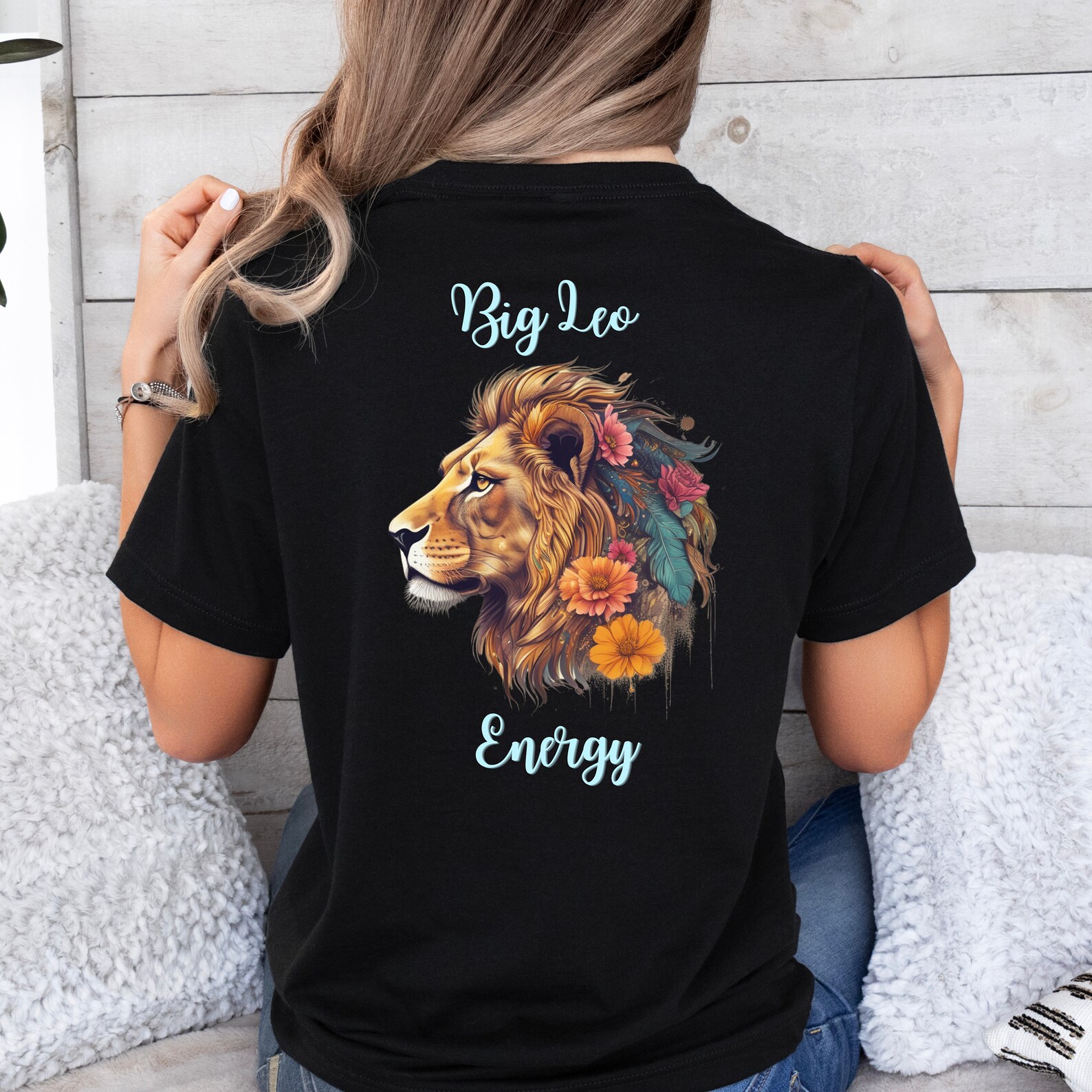 Big Leo Energy Shirt Leo Zodiac Sign Tshirt Löwe Horoscope Sternzeichen ...