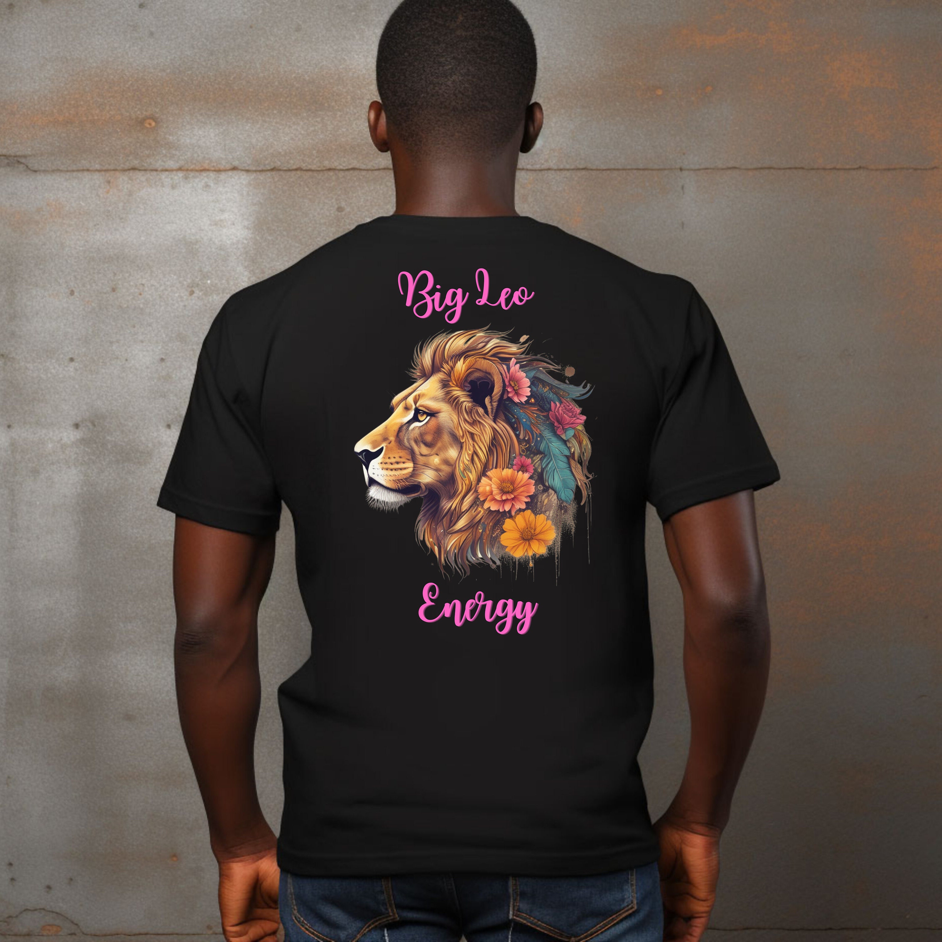 Big Leo Energy Shirt Leo Zodiac Sign Tshirt Löwe Horoscope Sternzeichen ...