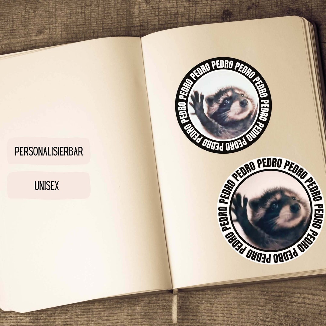 Pedro Pedro Pedro Sticker Pedro Sticker Custom Raccoon Meme Tik Tok ...