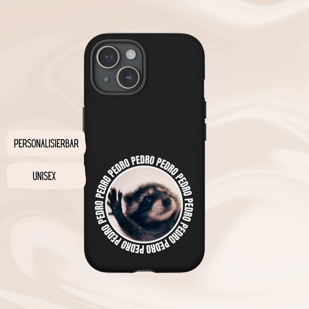 Pedro Mobile Phone Case Pedro Smartphone Case Raccoon Meme Tik Tok ...
