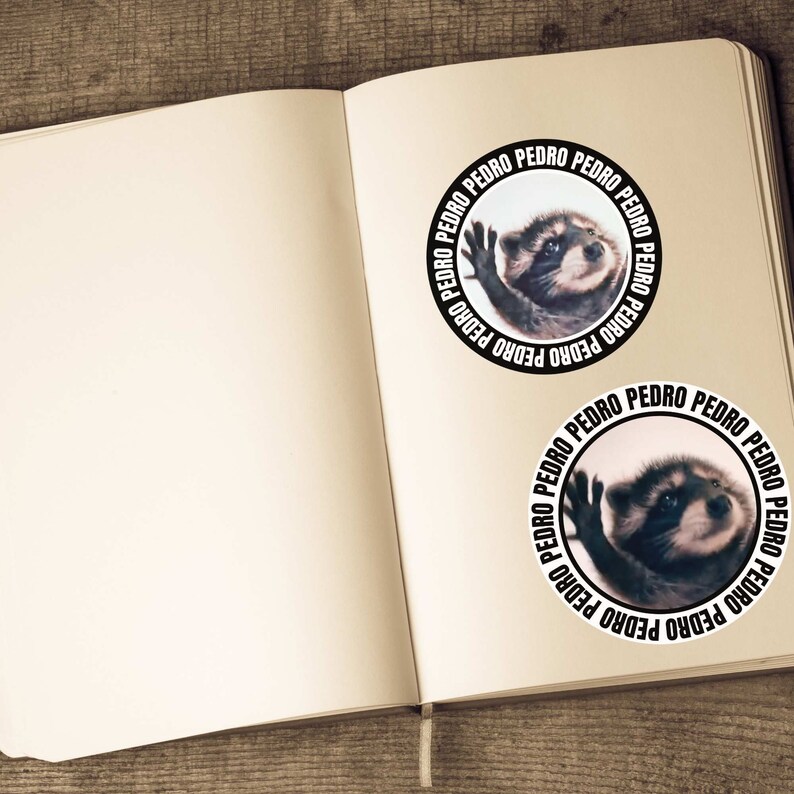 Pedro Pedro Pedro Sticker Pedro Sticker Custom Raccoon Meme Tik Tok ...