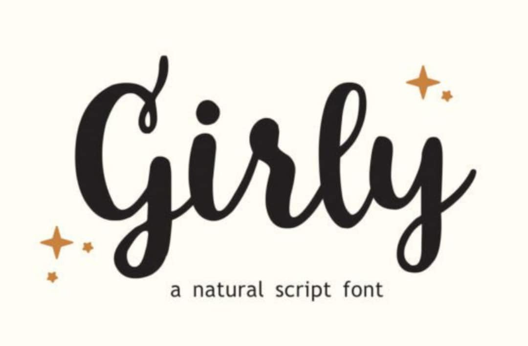 Girly Font, Fancy Font, Brush Font, Calligraphy Font,modern Font ...