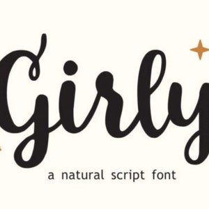 Girly Font, Fancy Font, Brush Font, Calligraphy Font,modern Font ...