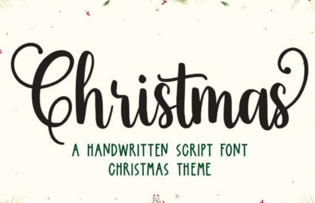 Christmas Font, Fancy Font, Brush Font, Calligraphy Font,modern Font ...