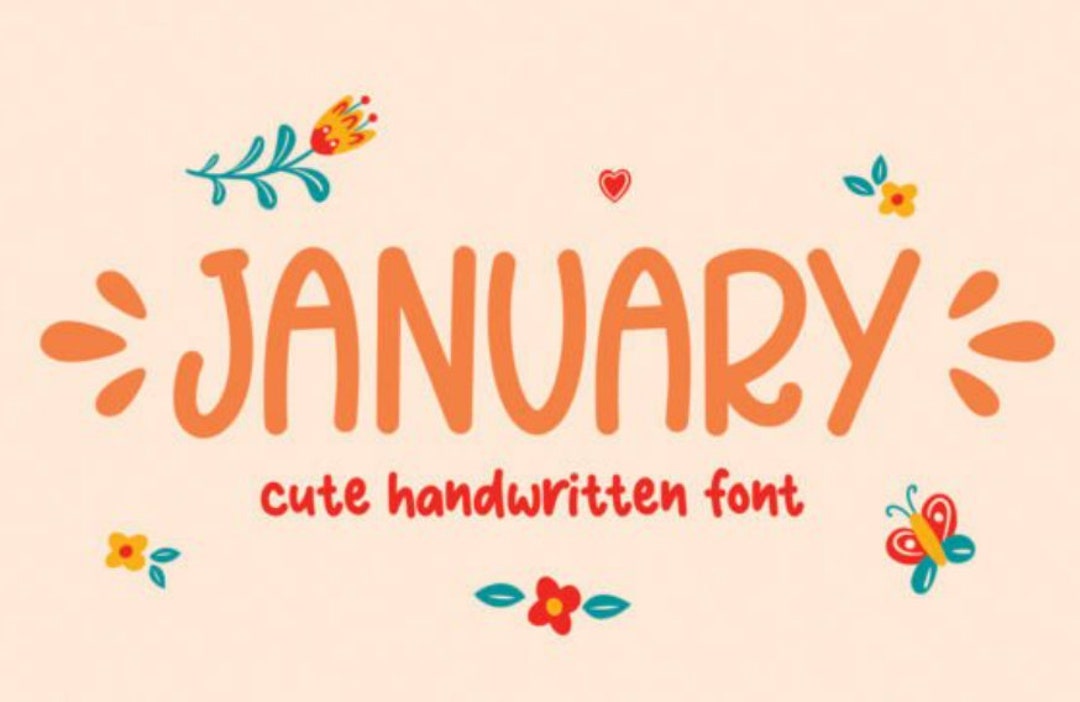 January Font, Fancy Font, Brush Font, Calligraphy Font,modern Font ...
