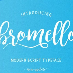 Bromello Font, Handwritten Font, Wedding Font, Cricut Fonts, Casual ...