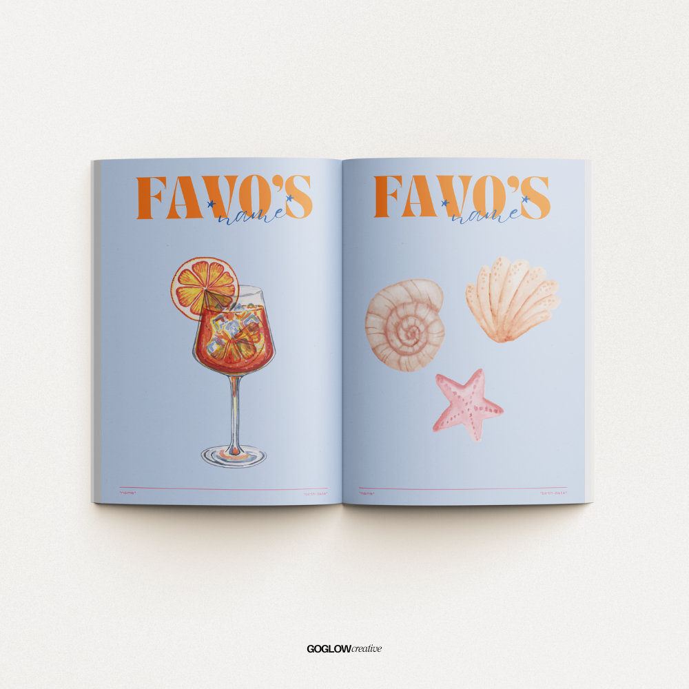 Aanpasbaare Canva tamplate, 21 Diner Boek, Verjaardagboek, Canva ...