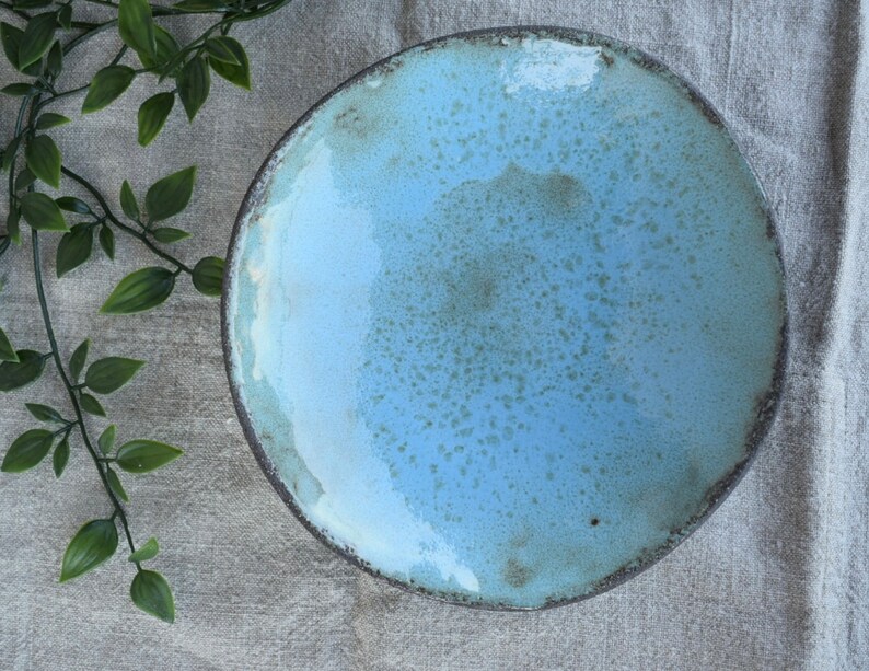 Unique Colorful Stoneware Serving Plate With Modern Ceramic Design in ...