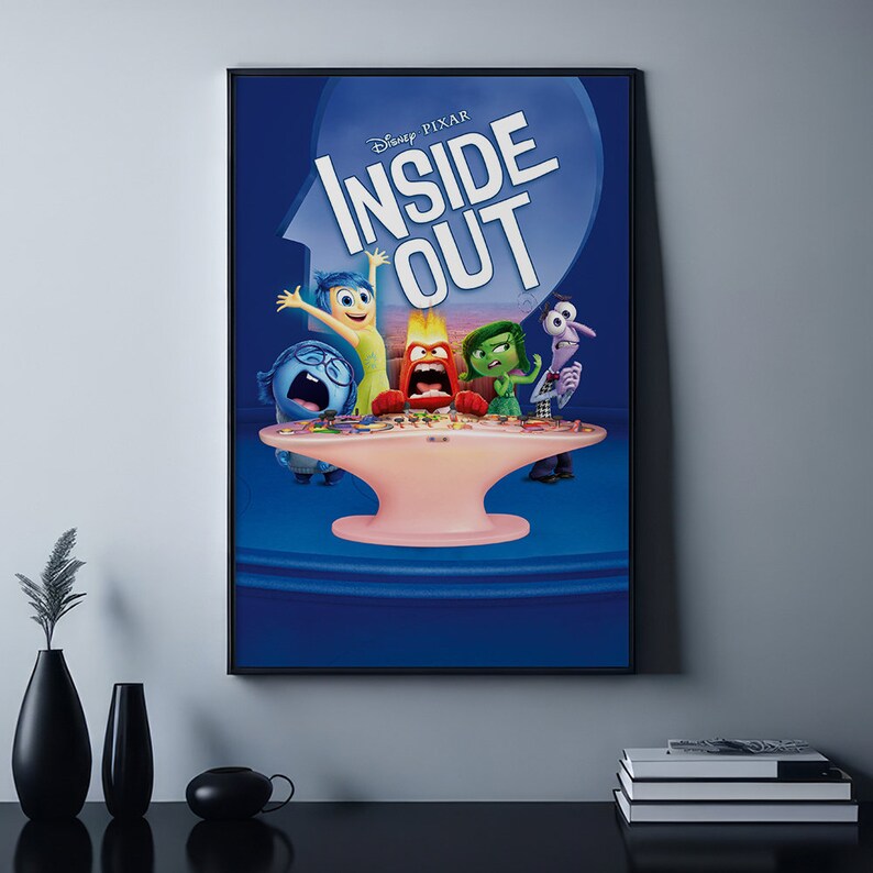 Inside Out 2 Movie Poster Home Decor Print Painting Wall Decoration ...