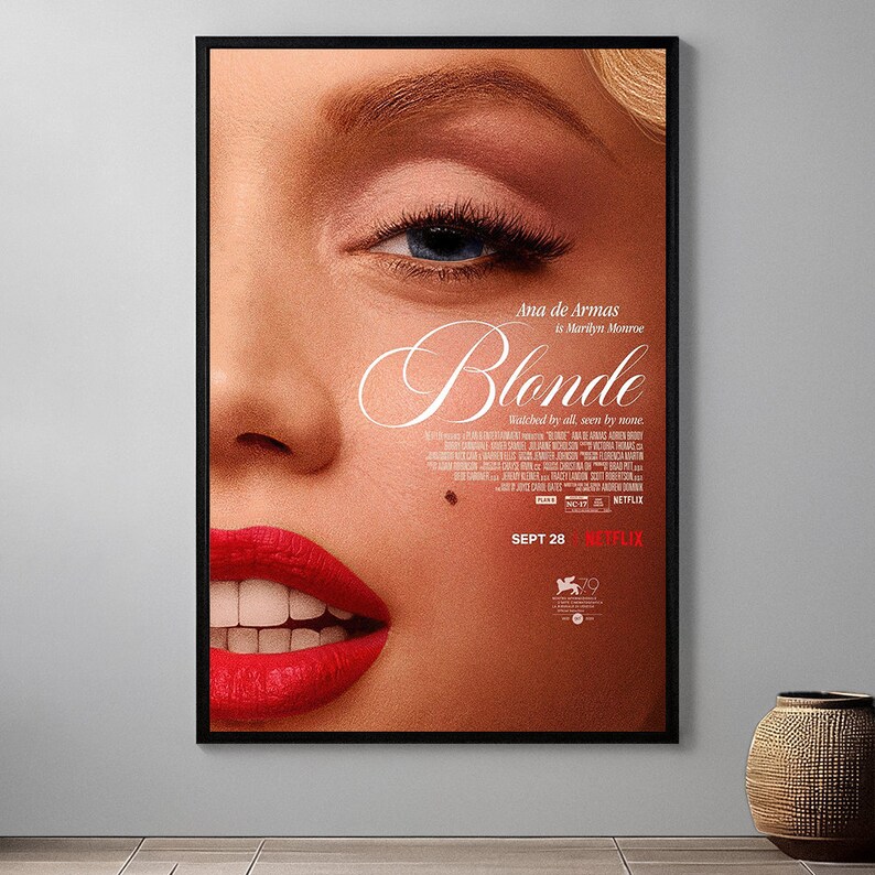 Blonde Movie Poster Home Decor Print Painting Wall Decoration Unframed ...