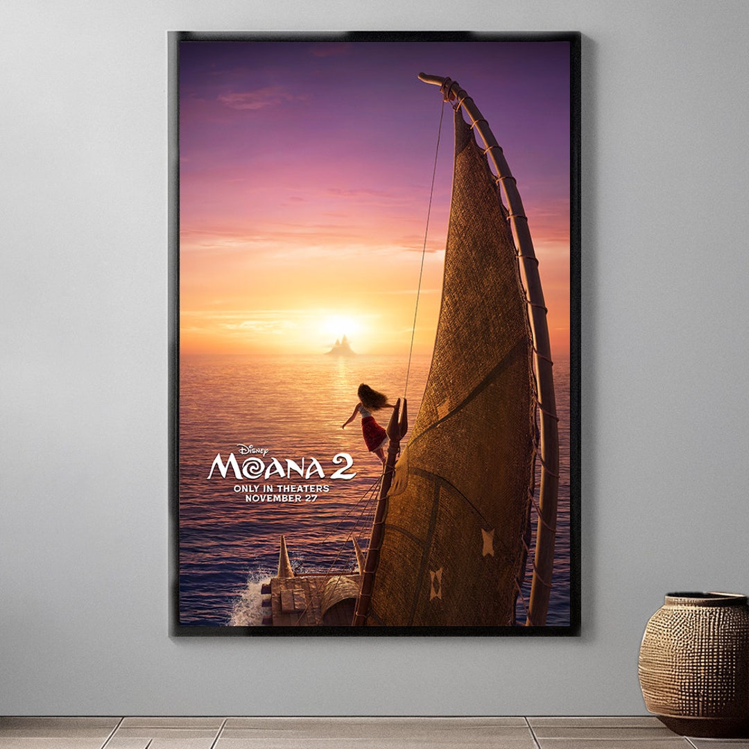 Moana 2 Movie Poster Home Decor Print Painting Wall Decoration Unframed ...