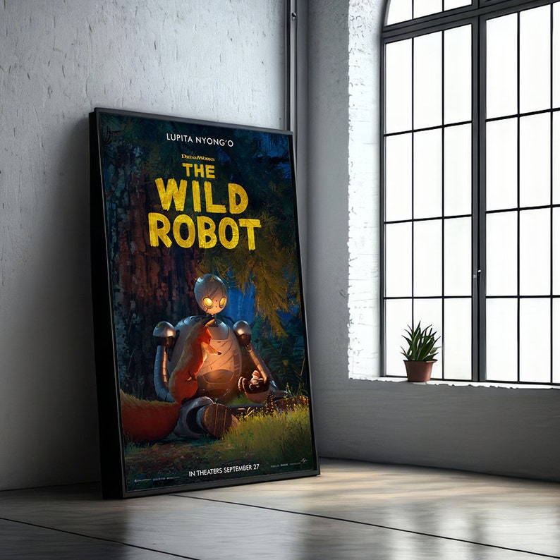 The Wild Robot Movie Poster Home Decor Print Painting Wall Decoration ...