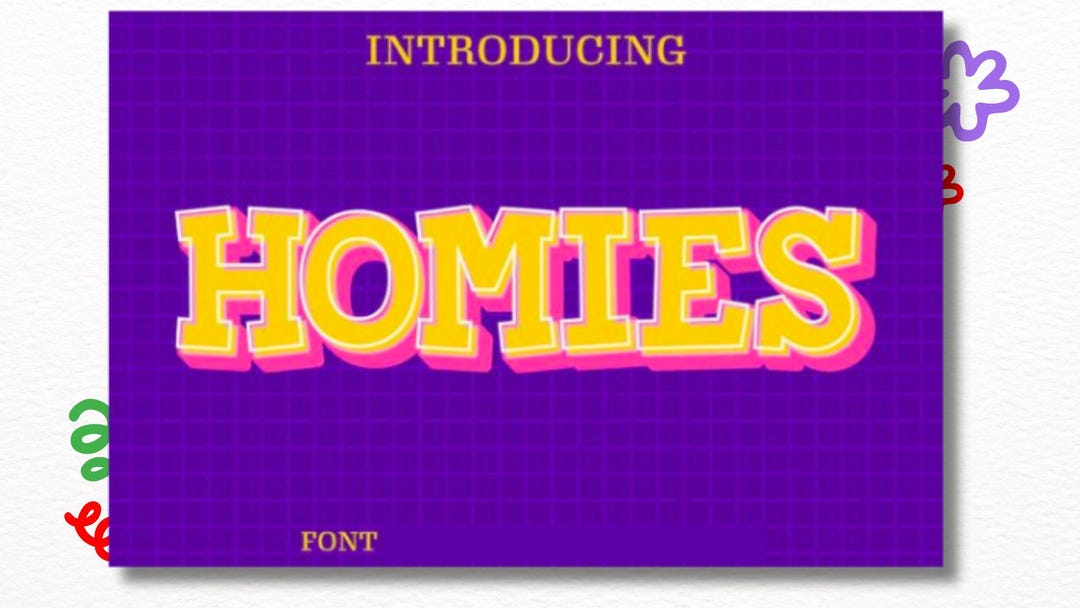 Homies Font, Cute Font, Display Font, Calligraphy Font, Personal Font ...
