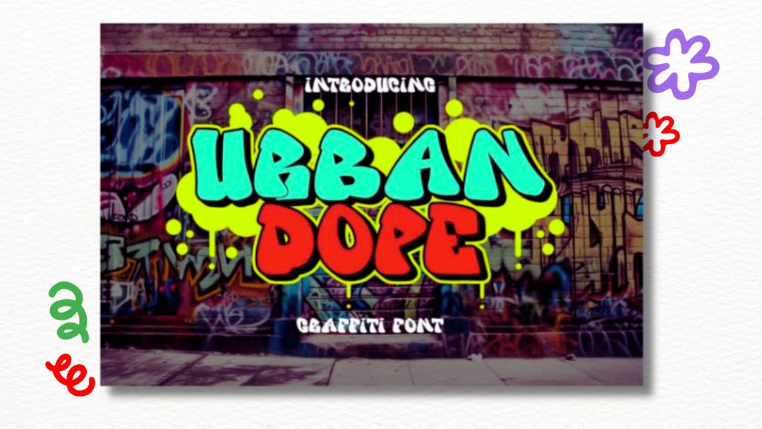 Urban Dope Font, Graffiti Font, Streetstyle Font, Handwritten Font ...