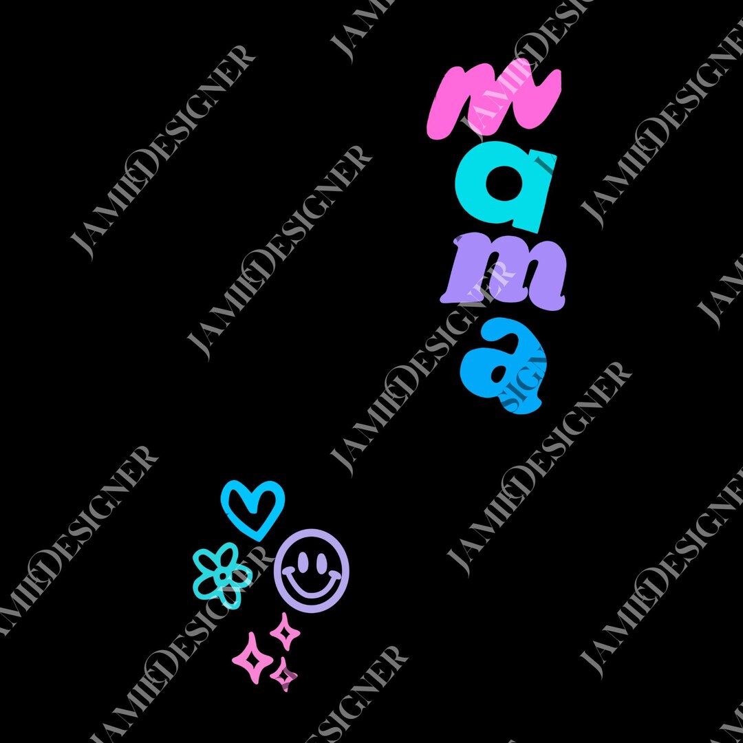 PUFF Mama Dopamine Doodles Png, Preppy Mama Png, Doodle Mama Png ...