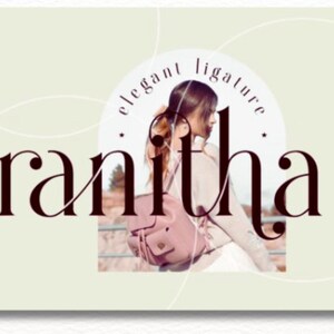 Ranitha Font, Handwritten Font, Wedding Font, Modern Font, Display Font ...
