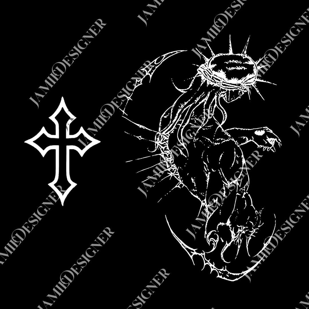 Brandless JJBA Jesus Png, Vintage Cross Png, Menswear Gift Gym Png ...