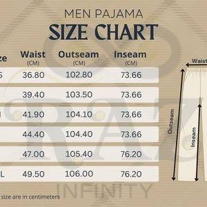 Customizable Printable Pajama Sizing Guide - DIY Canva Size Chart ...