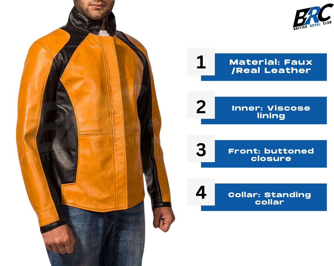 New Cole Macgrath Infamous Game Leather Jacket Premium Cosplay Costume ...