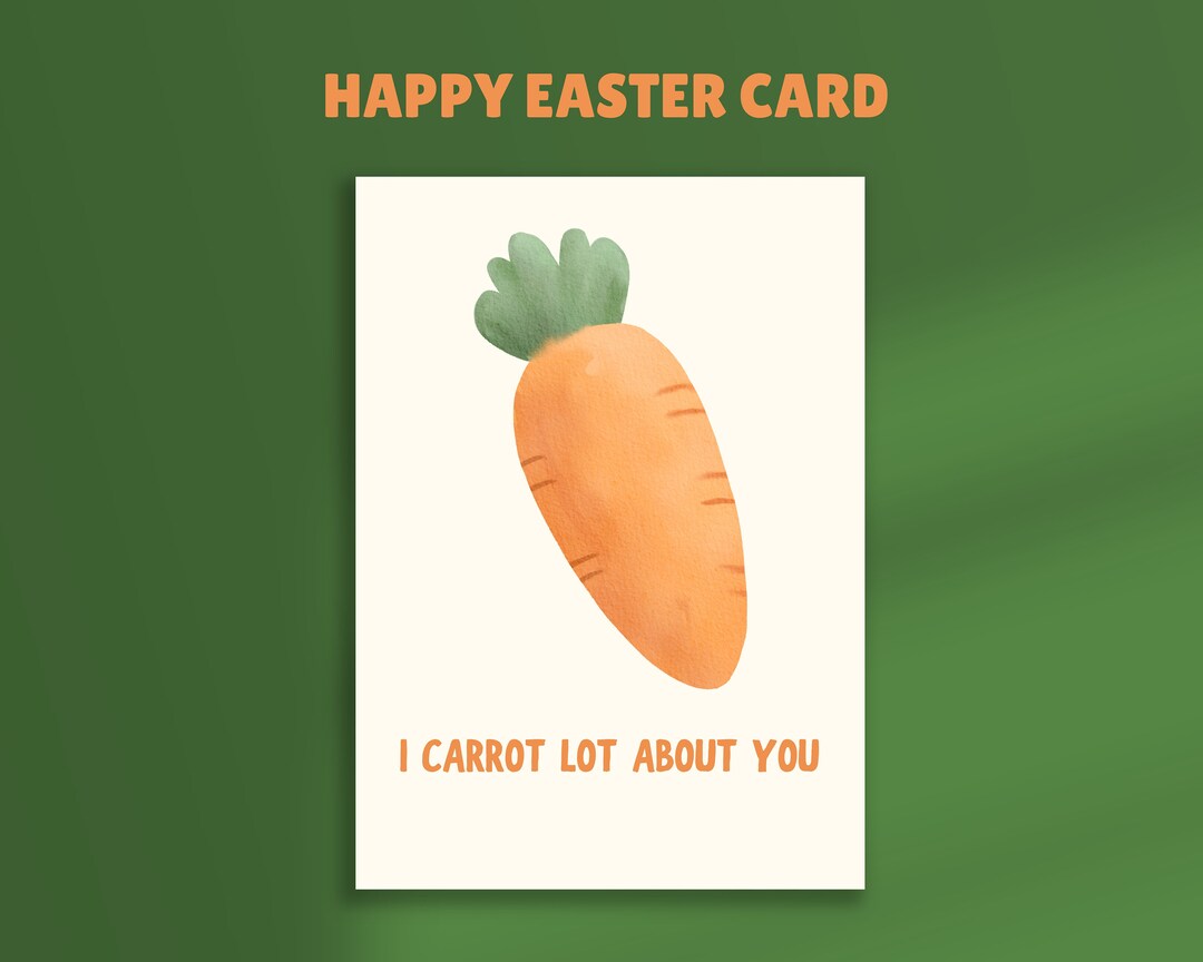 Easter Card, Printable Easter Card, Funny Easter Puns, Card for Family ...