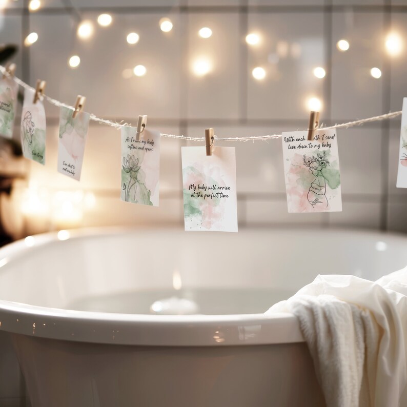 Printable Positive Birth Affirmation Cards, Homebirth Quotes, Pregnancy ...