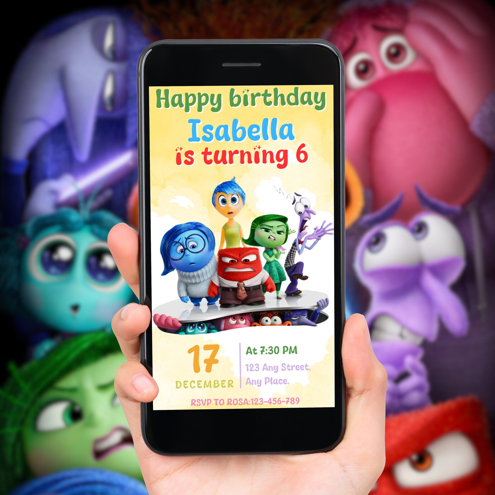 Inside Out 2, cumpleaños de Inside Out 2, película de Inside Out 2 ...