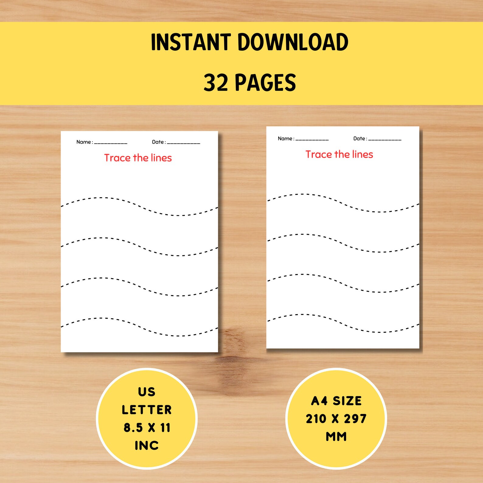 Preschool Tracing Lines, Number Tracing Activities , 1-10 Number ...