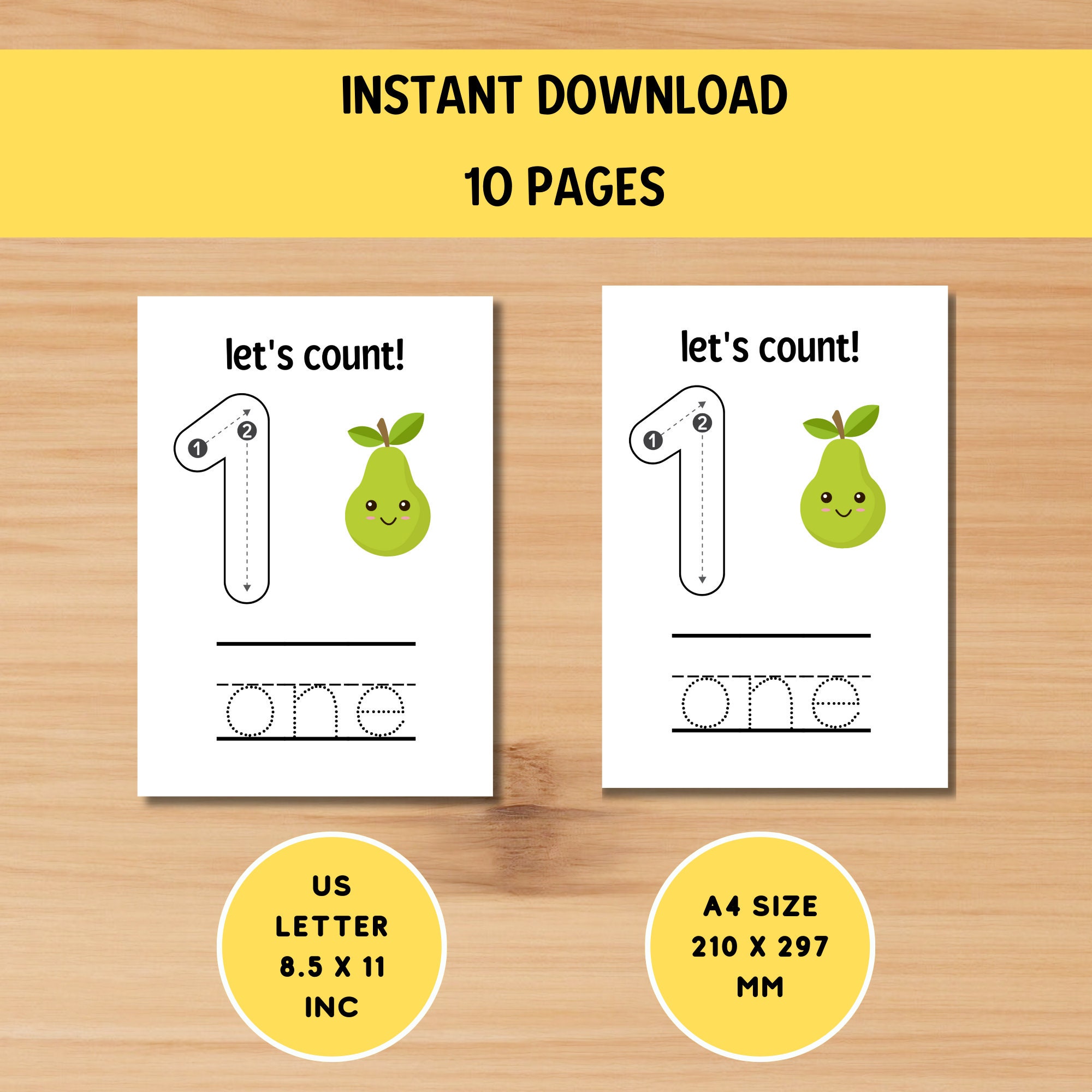 Preschool Number Tracing Line Worksheets, Pre-k Math Worksheets, Learn ...