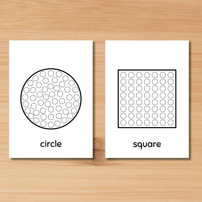 Shapes Dot Marker Coloring Pages for Kids, Prek Do a Dot Activity, Dot ...