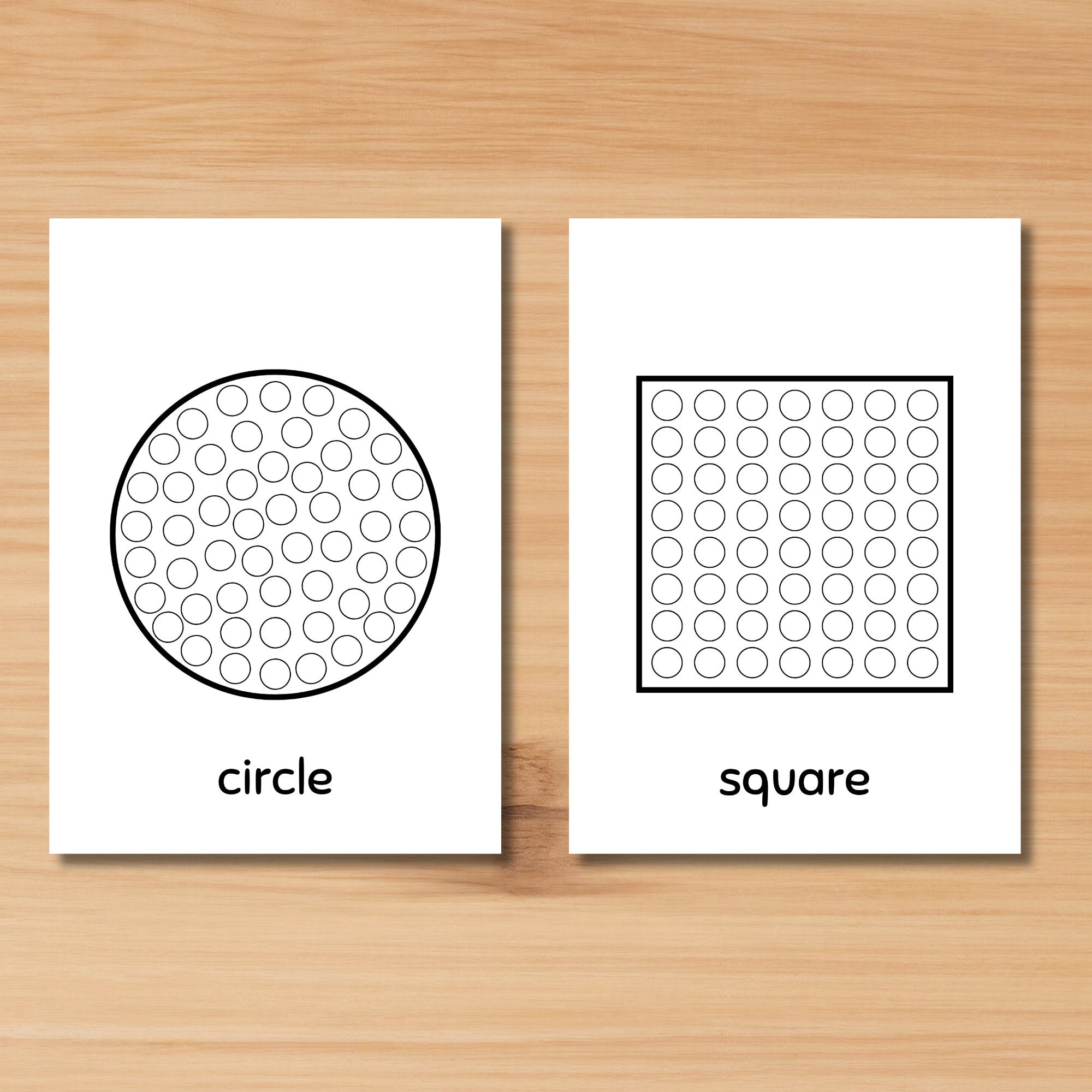 Shapes Dot Marker Coloring Pages for Kids, Prek Do a Dot Activity, Dot ...
