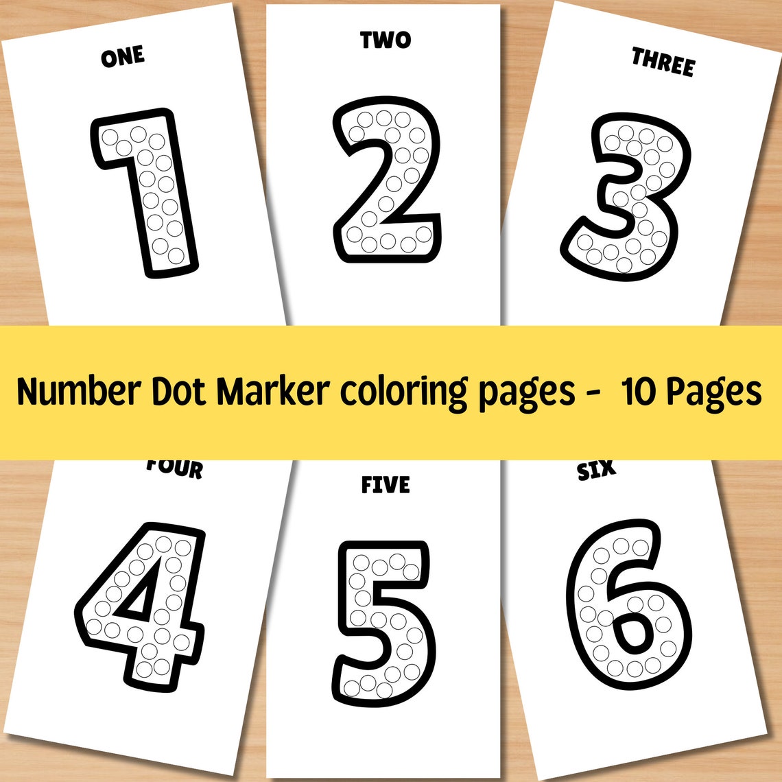 Numbers Dot Marker Coloring Book, Preschool Math Activity Pages, Do a ...