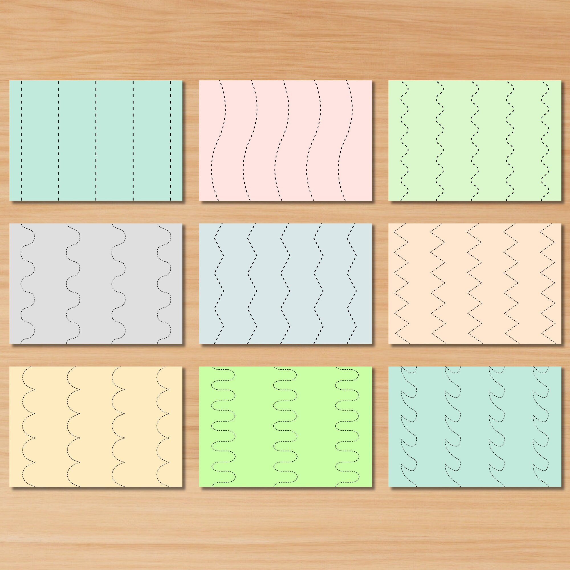 Preschool Cutting Practice Worksheets, Montessori Scissor Practice ...