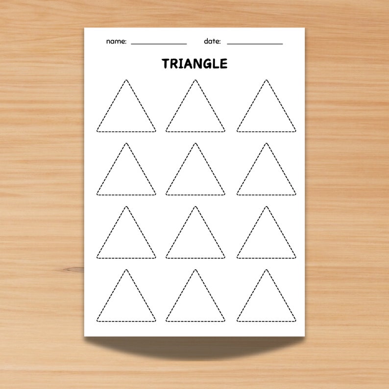 Preschool Shape Tracing Worksheets, Basic Shape Tracing Pages ...