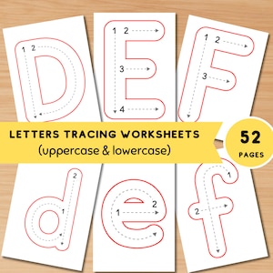Letters Tracing Worksheets, Alphabet Tracing, Handwriting Letters ...